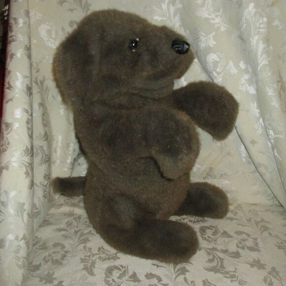 Folkmanis Puppets | Toys | Folkmanis Sitting Brown Dog Plush Puppet 5 ...
